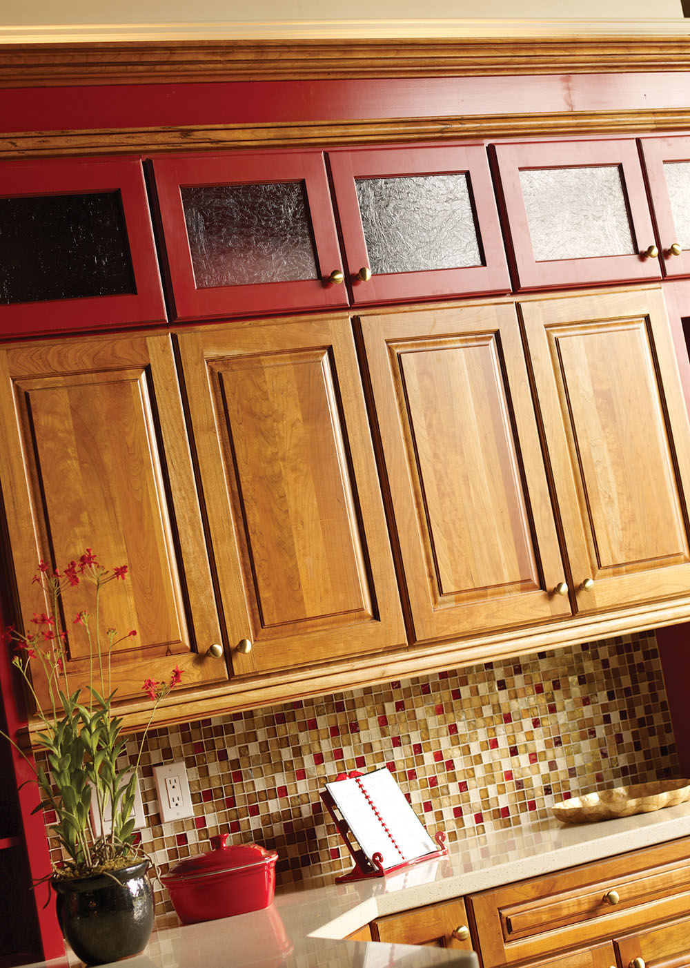 kitchen-athena-cherry-medium-athena-maple-paprika - Elevations By Bellevue